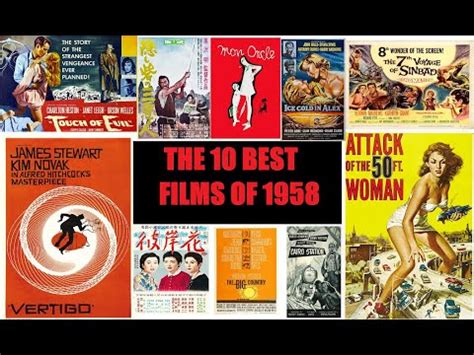 The Ten Best Films Of 1958 Youtube