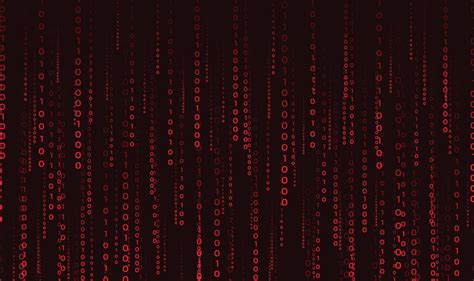Red Binary Code Background 53808092 Vector Art At Vecteezy