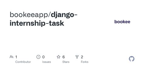 Github Bookeeappdjango Internship Task