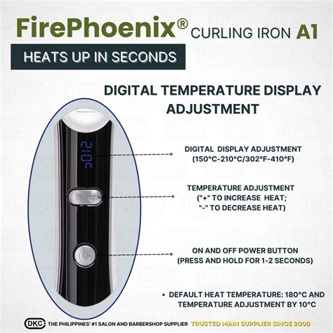 Fire Phoenix Professional High Quality Ceramic Curling Iron Fast