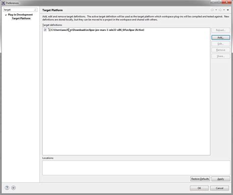Java Dependency Issue Setting Up Eclipse Feature Based Rcp
