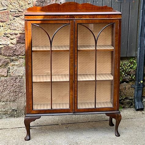 Vintage Mahogany Two Door Display Cabinet Treasure Trove Antiques