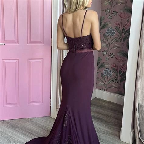 Prom Formal Dress Burgundy Colour Beautiful Depop