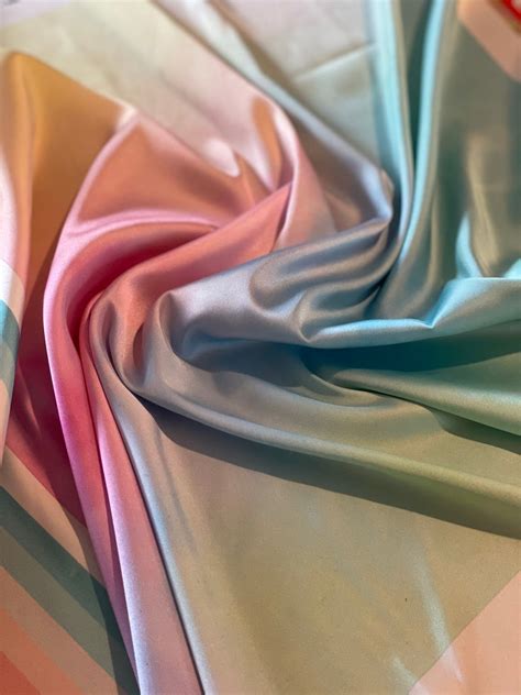 Rainbow Colors Silky Satin You Can Make A Soft Silky Flight Etsy
