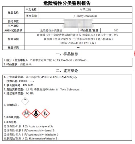 危险特性分类鉴别报告是什么？ 知乎