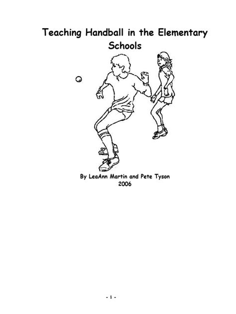 Teaching Handball In The Elementary Pdf Pitcher Sports