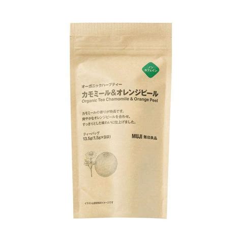 무인 양품 오거닉 허브 티 카모마일 Amp오렌지 Pea루 135g15g×9백 우량품 계획 재팬스토어 일본약