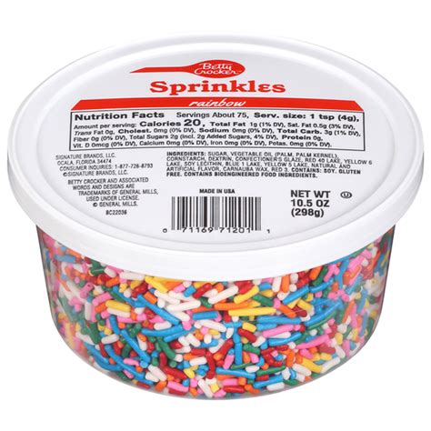 Betty Crocker Rainbow Sprinkles 105 Oz Delivery Or Pickup Near Me