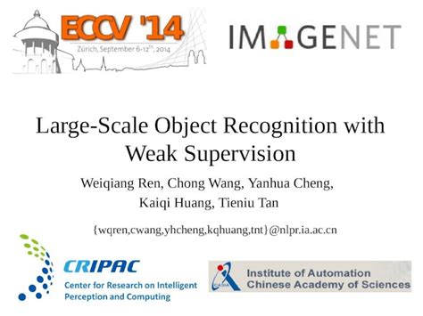 Pptx Large Scale Object Recognition With Weak Supervision Dokumentips