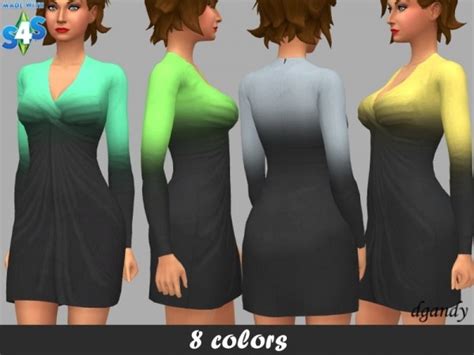 The Sims Resource Party Dress Claire By Dgandy • Sims 4 Downloads