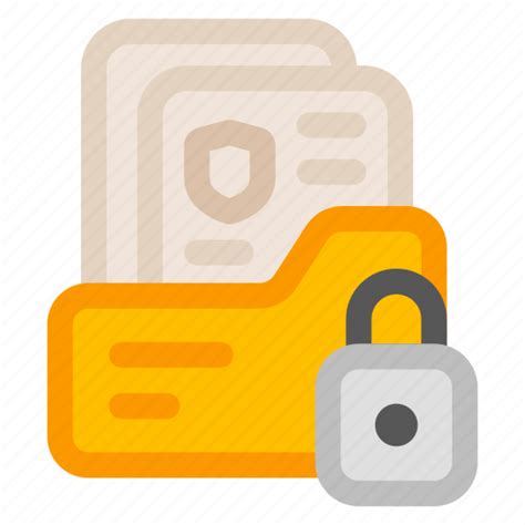 Folder Files Locked Secure Lock Protection Icon Download On Iconfinder