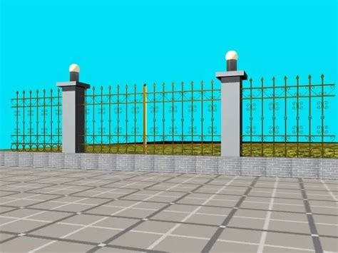 Garden Fence Design Free 3d Model Max Vray Open3dmodel 181421