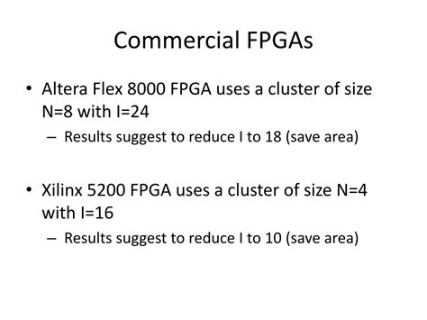 Ppt Fpga Logic Cluster Design Powerpoint Presentation Free Download