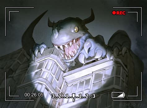 Greymon Digimon Drawn By Bly Mead Danbooru