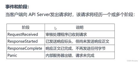 Kubernetes 审计与日志 详解kubernetes审计在哪 Csdn博客
