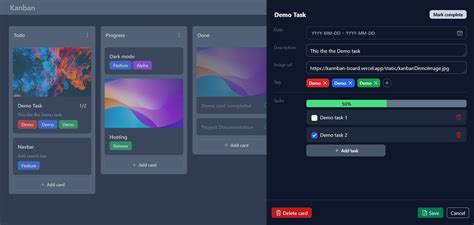 GitHub BUMBAIYA Kanban Kanban Board Made Using Reactjs And Tailwindcss To Keep Track Of Your