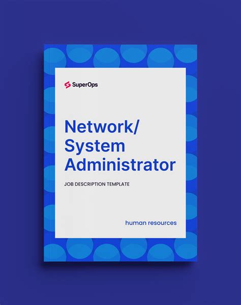 Networksystem Admin Job Description Template For Msps Superops
