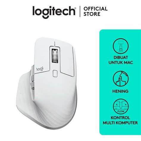 Promo Logitech Mx Master 3s Performance Mouse Wireless Bluetooth Quiet