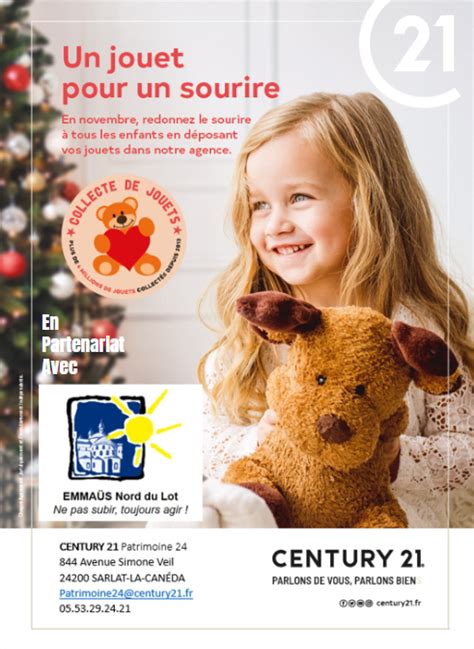 Century 21 Sarlat et Gourdon et Emmaüs Nord du Lot partenaires pour la