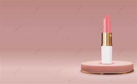 Realistic Lipstick Design For Fashion Ads Accessories Make Stick Vector