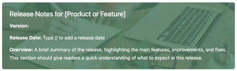Release Notes Template For Confluence Cloud Kolekti
