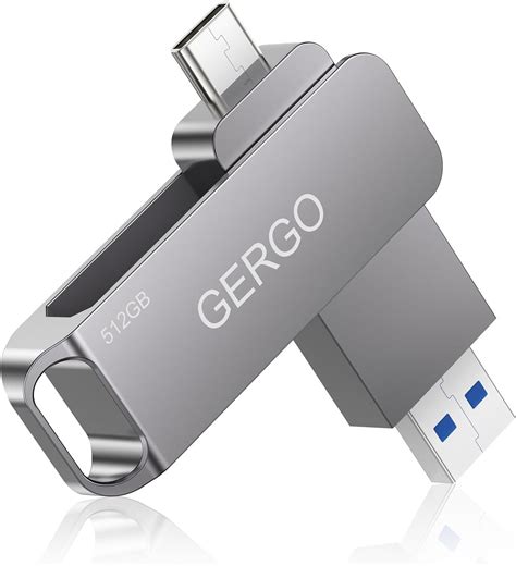 Jp 【2023新登場and大容量512gb】 Gergo Usbメモリ 512gb 2in1 Usb30＆type C