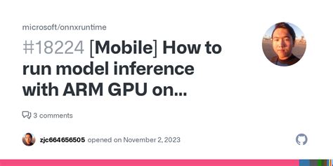 [mobile] how to run model inference with arm gpu on android device