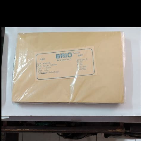 Jual Amplop Coklat Folio Seal Map Coklat F4 Amplop Folio Coklat Lem