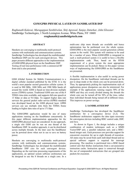 pdf gsm gprs physical layer on sandblaster dsp