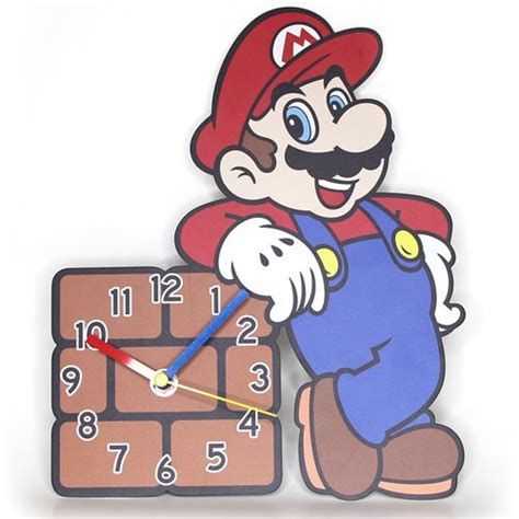 Nintendo Mario Wall Clock Entertainment Earth