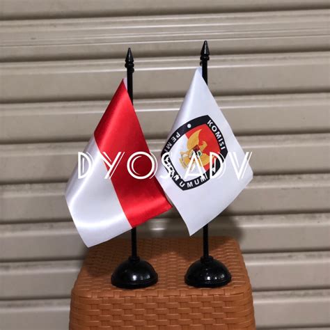 Jual Bendera Kpu Meja Tiang Meja Shopee Indonesia