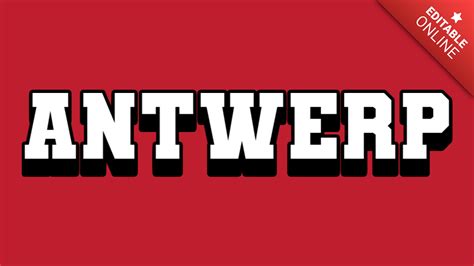 Antwerp Text Effect Generator