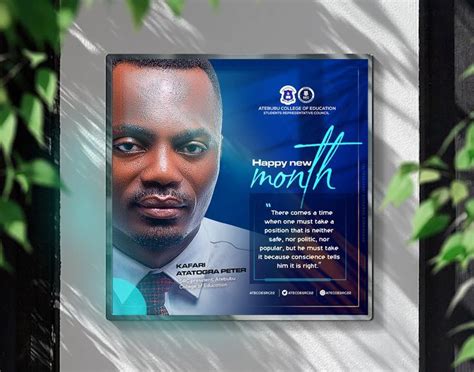 Happy New Month Flyer Mockup Designed By Oppomence Graphics In Ghana