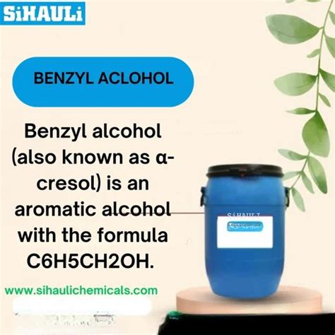 Benzyl Alcohol Phenyl Methanol At 79200 Inr In Virar Sihauli