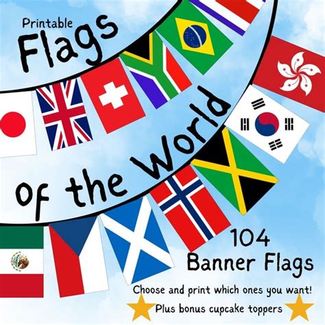 Free Printable Flags Of The World Bunting Download Free Printable