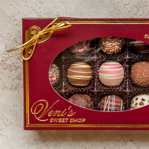 Box Of Assorted Chocolate Truffles Venis Sweet Shop