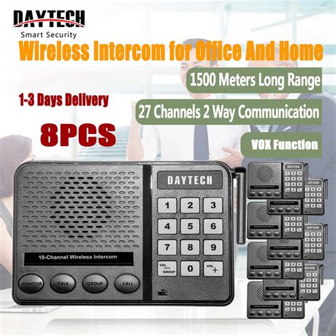 [1 3 days delivery] daytech wireless intercom for the house room to