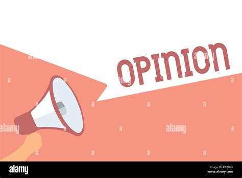Handwriting Text Writing Opinion Concept Meaning Judgment Formed About