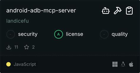Score Android ADB MCP Server Glama Score Android ADB MCP Server Glama