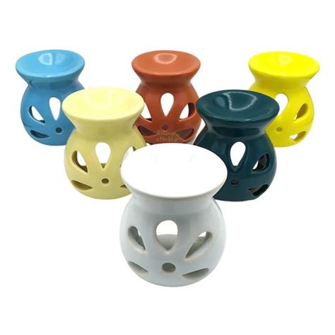 Aromatizador Rechaud Flor Em Cerâmica cm Porta Vela Rechô Shopee Brasil