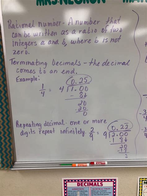 Mrs Negron 6th Grade Math Class Lesson 19 1 Rational Numbers And Decimals