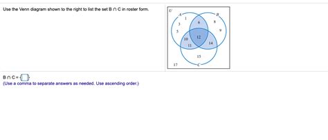 Answered Use The Venn Diagram Shown To The Right Bartleby