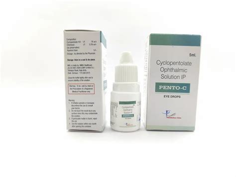 Cyclopentolate Hcl 1 Pento C Grade Standard Ip 5 Ml At Rs 80