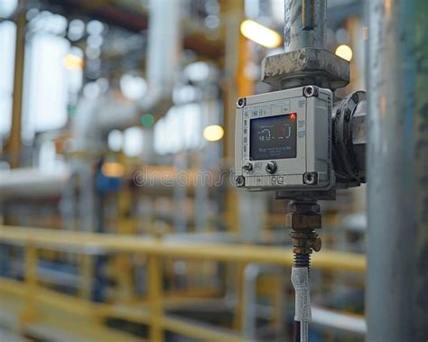 A Closeup Of A Corrosion Monitoring Sensor In A Refinery Emphasizing The Importance Of