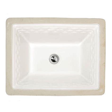 American Standard Portsmouth Undermount Bathroom Sink In White 0615 000