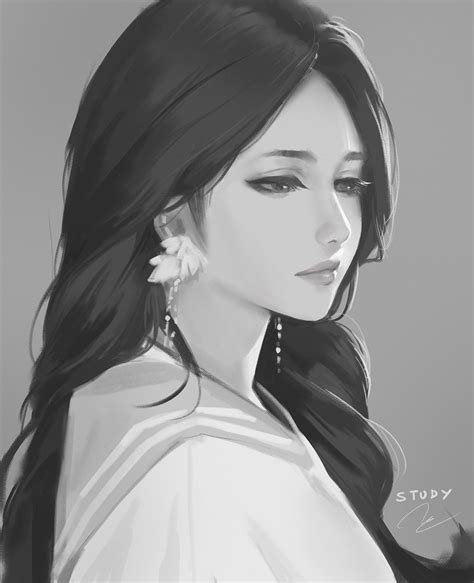 Аниме черноволосая Большое количество фото