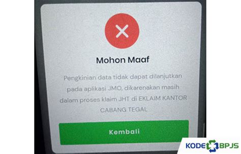 Pengkinian Data Jmo Gagal Terus 10 Penyebab And Cara Mengatasi
