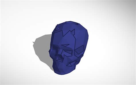3d Design Skull Beard Tinkercad