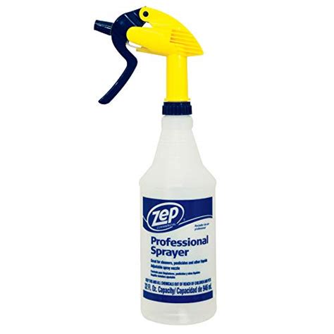 Zep Professional Sprayer Bottle 32 ounces (Case of 6) Up to 30 Foot Spray, Adjustable Nozzle ...