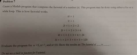 Solved Problem 7 Create A Matlab Program That Computes The Chegg